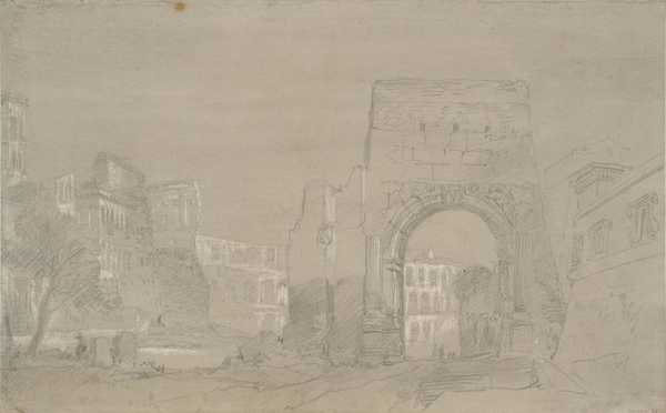 ‘Arch of Titus, Rome, with the Colosseum Beyond‘, Joseph Mallord ...