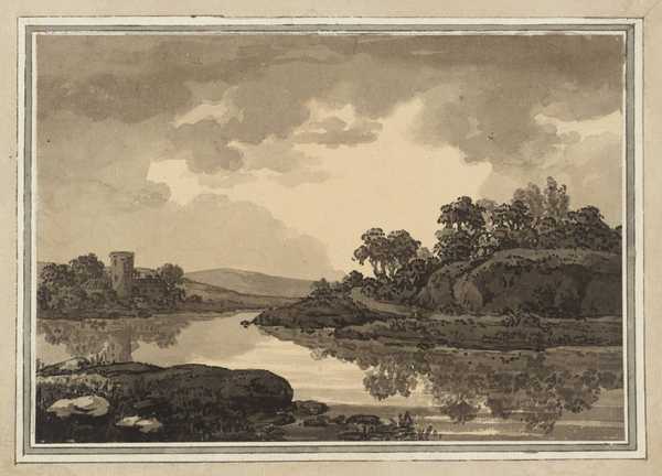 ‘Landscape Composition. Verso: ?A Swiss View‘, Alexander Cozens and a ...