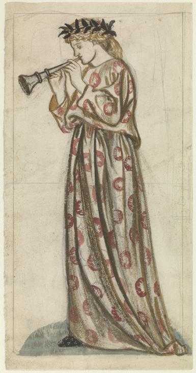 ‘A Girl with a Flute‘, William Morris | Tate