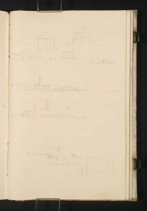 ‘Views on the River Danube: Mauthausen; Enns; the Ruins of Spielberg ...