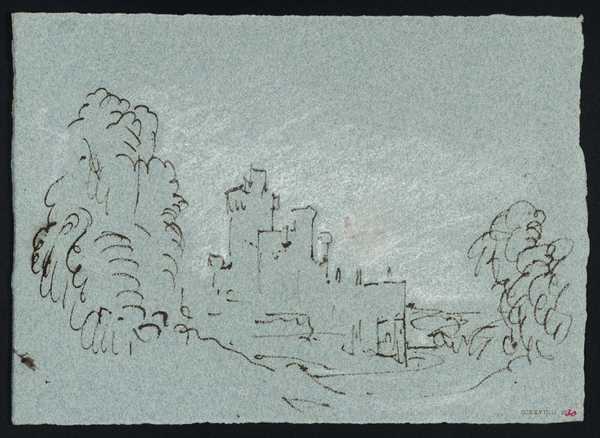 ‘East Cowes Castle from the West‘, Joseph Mallord William Turner, 1827 ...