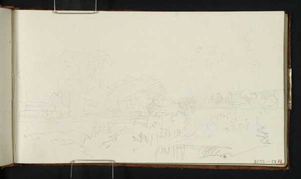 ‘A River Scene with a House among Trees‘, Joseph Mallord William Turner ...
