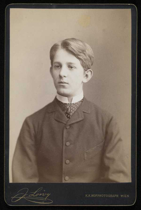 Mounted photograph of Edmund von Motesiczky as a young man‘, Josef Lowy ...