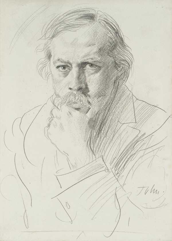 ‘Arthur Symons‘, Augustus John OM, 1909 | Tate