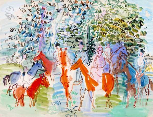 ‘The Kessler Family on Horseback‘, Raoul Dufy, 1931 | Tate
