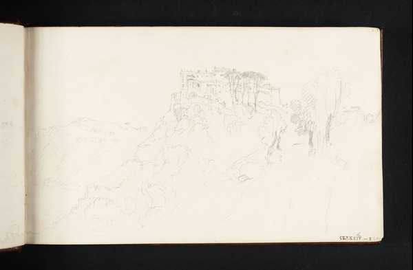 ‘Part of a View of Lake Albano with the Papal Palace at Castel Gandolfo ...