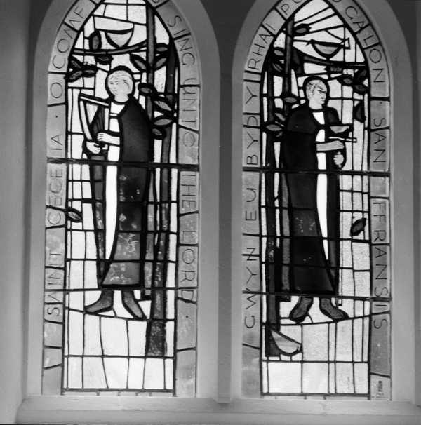 Photograph of stained glass windows in Wales‘, John Piper, [c.1930s ...