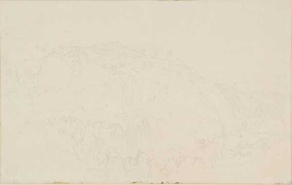 ‘View of Tivoli from the Valley, with the Cascatelli and the Santuario ...