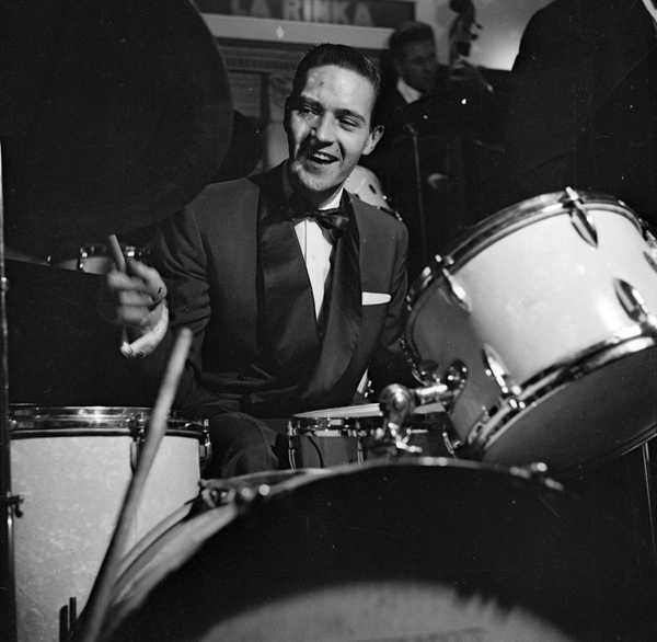 Photograph of Jack Parnell performing on drums‘, Nigel Henderson, [c ...