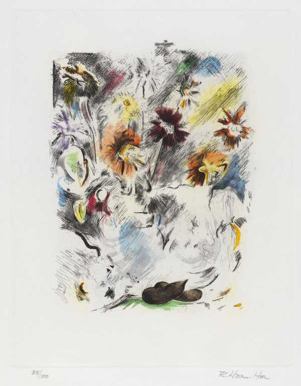 ‘Multi-coloured flower-piece‘, Richard Hamilton, 1974 | Tate