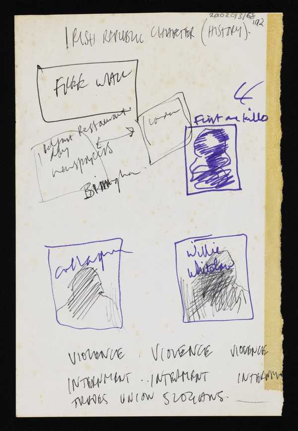 Layout for a section of the exhibition, ‘A Shade of Green, An Orange ...