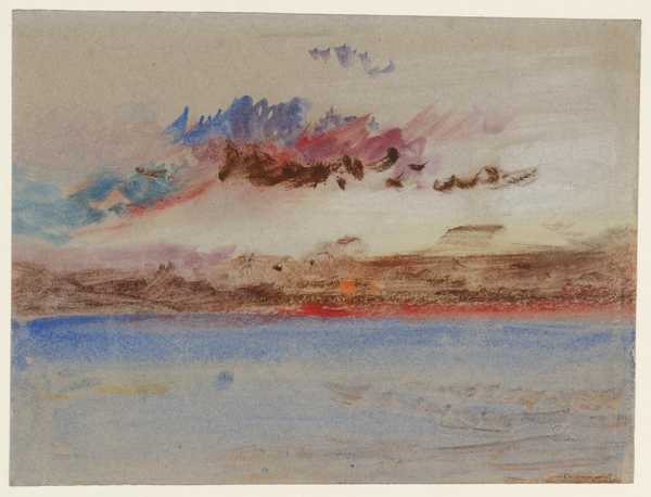 ‘Sunset or Dawn above a Landscape with Water‘, Joseph Mallord William ...