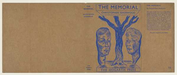 Printed book jacket for ‘The Memorial’ by Christopher Isherwood ...
