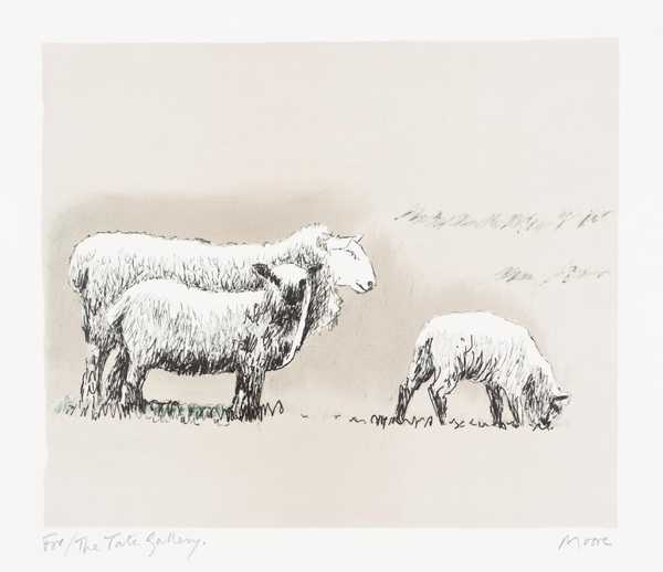 ‘Sheep in Landscape‘, Henry Moore OM, CH, 1974 | Tate