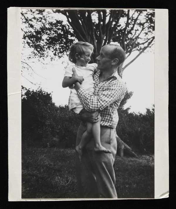 Photographs of Ben Nicholson holding Kate Nicholson in Cornwall ...