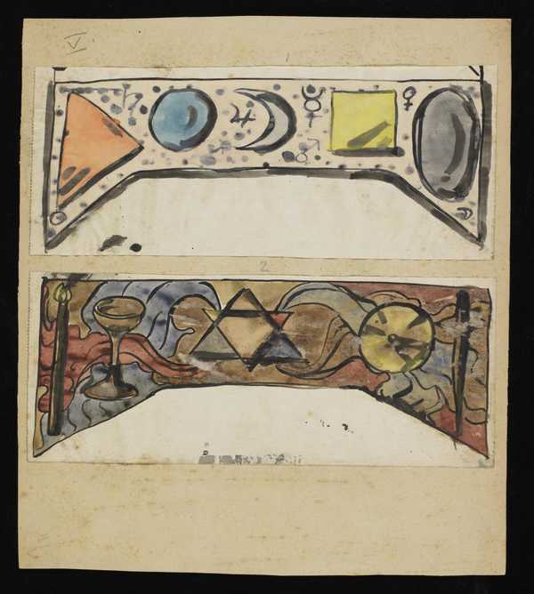 Abstract artwork‘, Ithell Colquhoun, [c.1931]‘, Ithell Colquhoun, [c ...