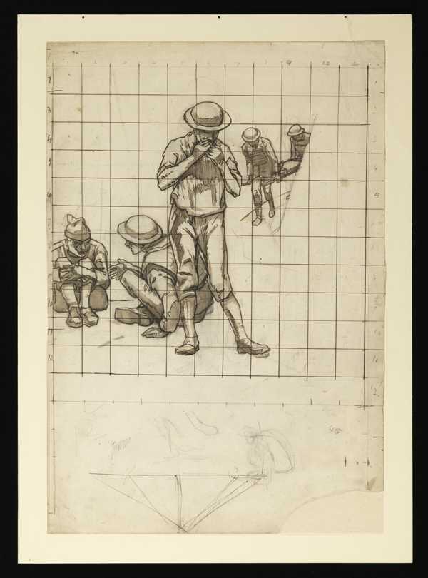 Squared-up drawings of soldiers‘, David Jones, 1920–1‘, David Jones ...