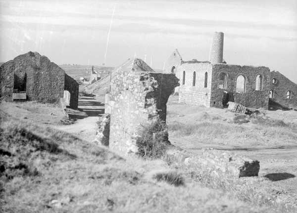 Photograph of ruins of South Wheal Frances Mine, Marriott’s Shaft ...