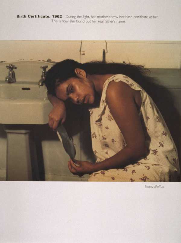 ‘Birth Certificate, 1962‘, Tracey Moffatt, 1994 | Tate