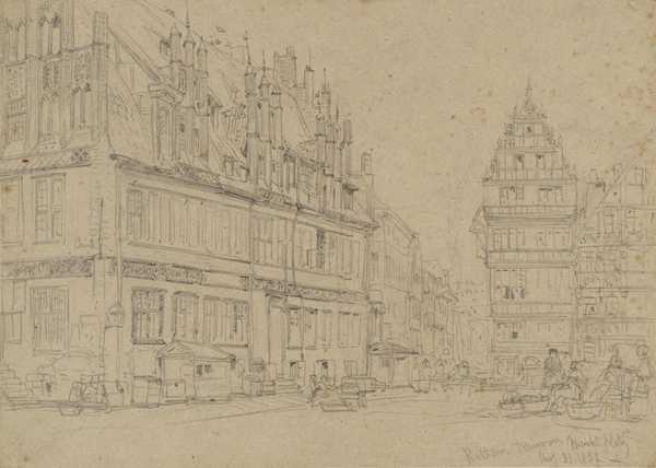 ‘Rathaus, Hanover‘, William Callow, 1852 | Tate