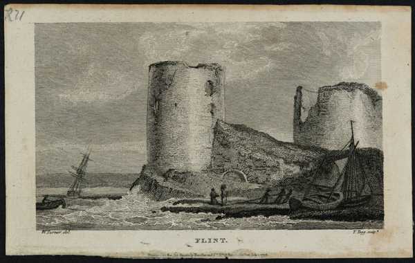 ‘Flint, engraved by Tagg‘, after Joseph Mallord William Turner ...