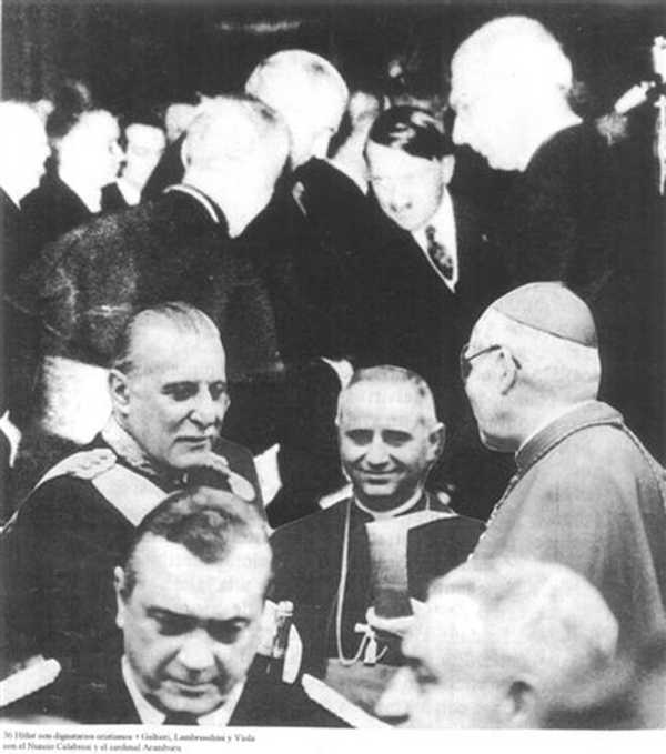 ‘Hitler with Christian Dignitaries + Galtieri, Lambruschini and Viola ...