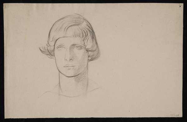 Study of the head of a young woman‘, Sir William Rothenstein‘, Sir ...