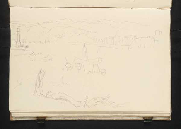 ‘Trieste Harbour; Dockyard Equipment; a Fallen Tree‘, Joseph Mallord ...