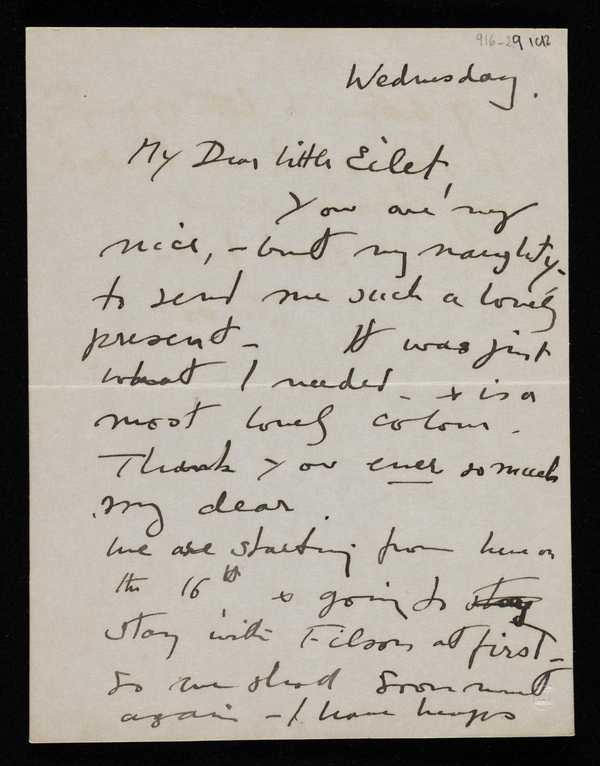 Letter from Dod Procter to Eileen Mayo‘, Dod Procter, recipient: Dame ...