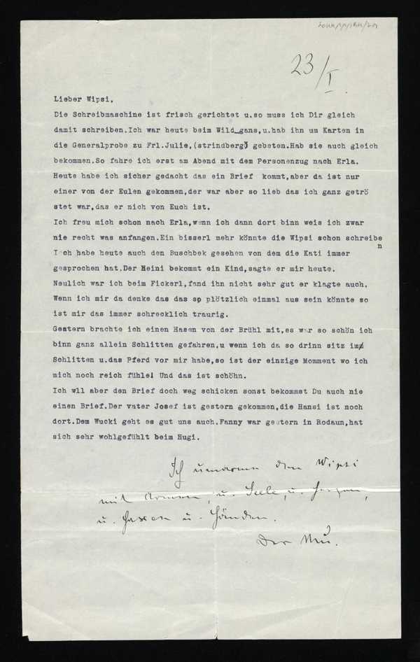 Letter from Henriette von Motesiczky‘, Henriette von Motesiczky ...