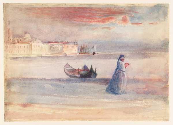 ‘San Giorgio from the Ducal Palace‘, John William Inchbold, 1863–5 | Tate