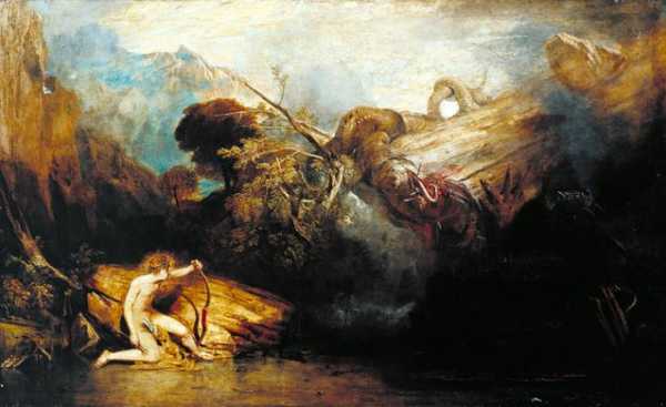 ‘Apollo and Python‘, Joseph Mallord William Turner, exhibited 1811 | Tate