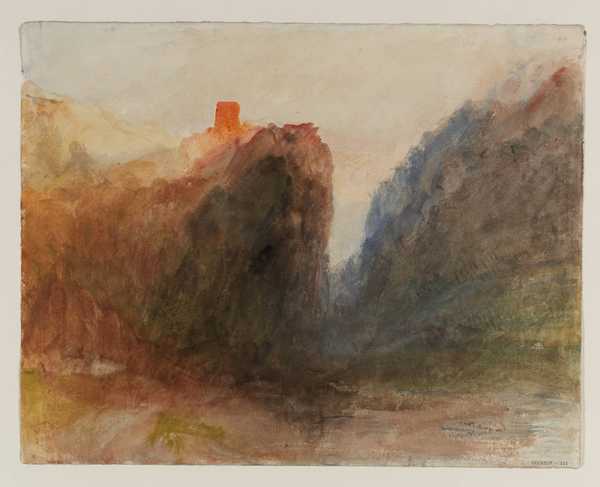 A Tower in the Val de la Maurienne (or the Via Mala)‘, Joseph Mallord ...