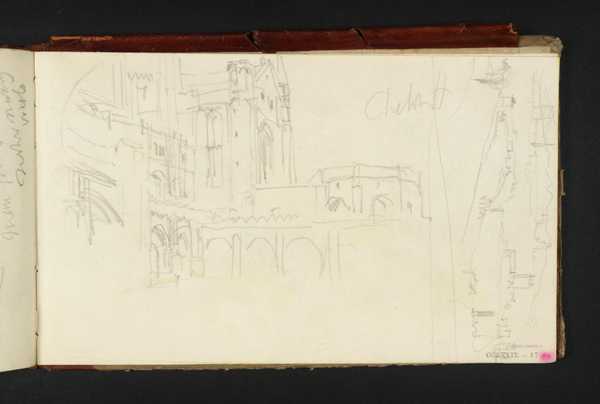 ‘The Cloisters and Chapter House of Worcester Cathedral; Distant Views ...