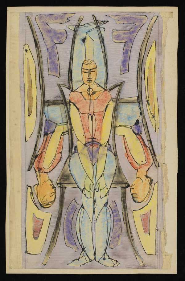 Abstract artwork of figure‘, Ithell Colquhoun, [c.1931]‘, Ithell ...