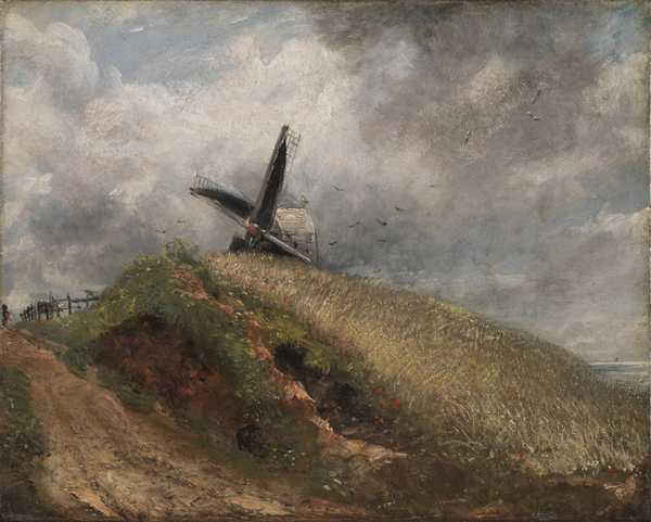 ‘A Windmill near Brighton‘, John Constable, 1824 | Tate