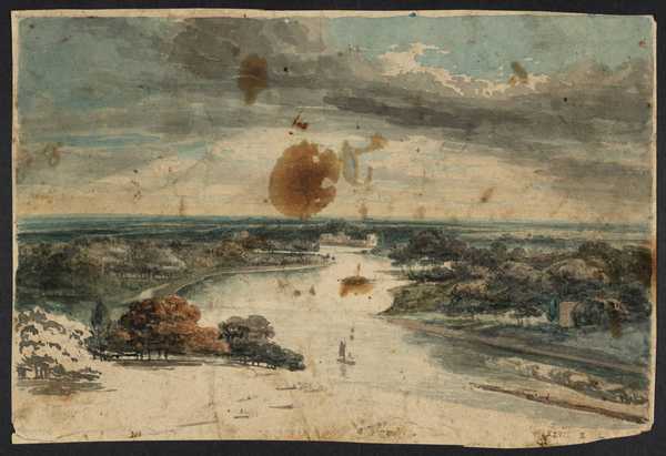 ‘View of the Thames from Richmond Hill‘, Joseph Mallord William Turner ...