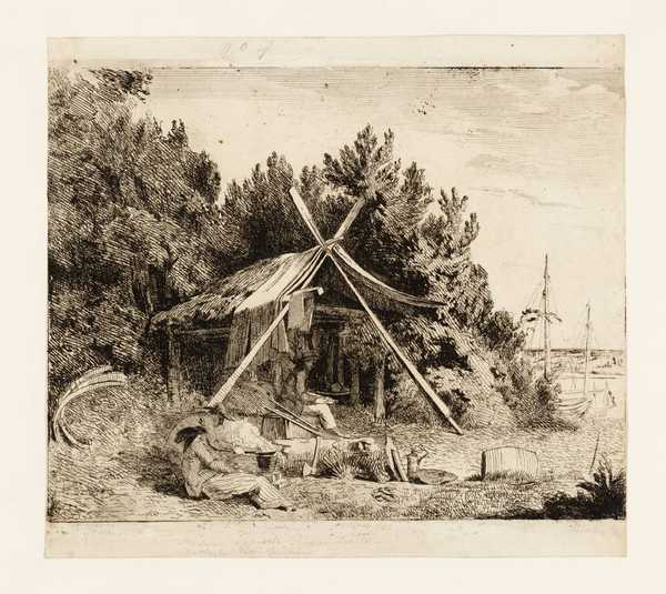 ‘A Scene on the Medway‘, Thomas Stothard, c.1780–1 | Tate