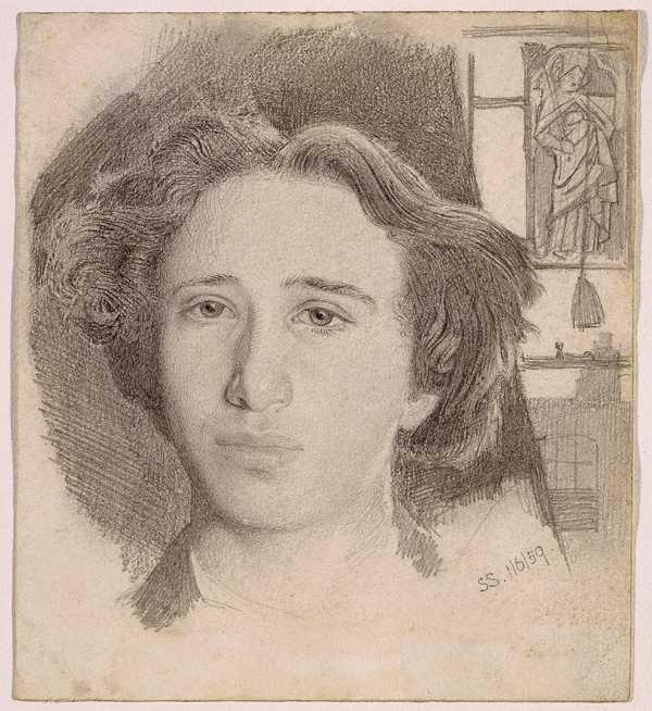 ‘Self-Portrait‘, Simeon Solomon, 1859 | Tate