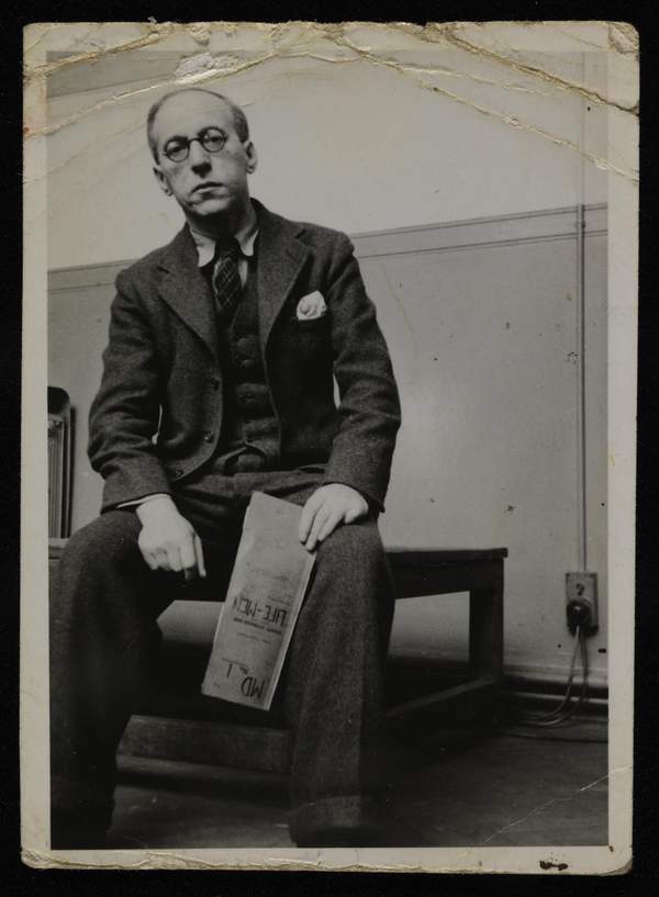 Photograph of Bernard Meninsky taken at the Central School of Arts and ...