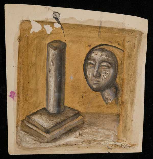 Painting, titled ‘Studies’ by Cecil Collins‘, Cecil Collins, 1962 ...