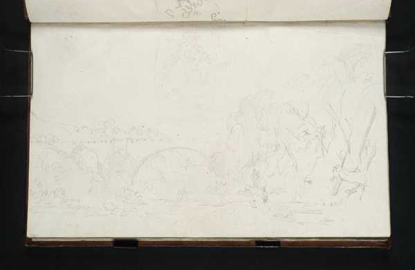 ‘Bridge across the ?River Toce‘, Joseph Mallord William Turner, 1819 | Tate