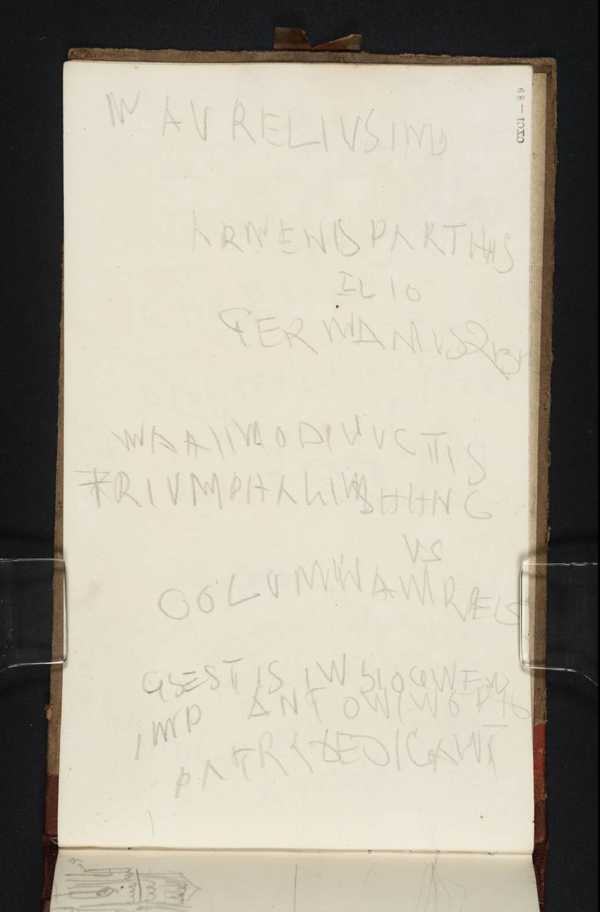 ‘Part of the Inscription on the Base of the Column of Marcus Aurelius ...