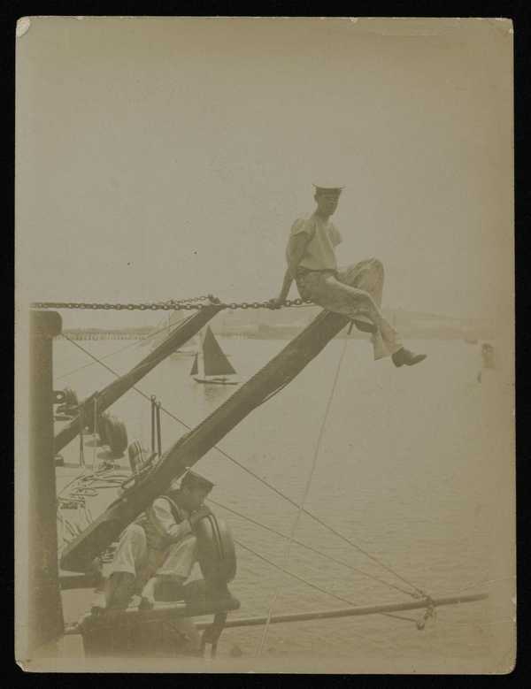 Photograph of the cadets on TS (Training Ship) Foudroyant‘, Anonymous ...