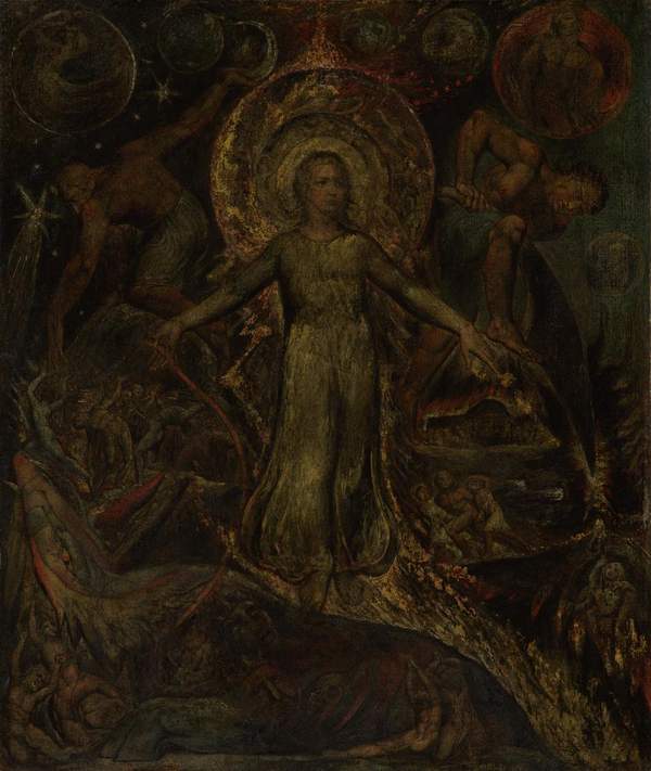 ‘The Spiritual Form of Pitt Guiding Behemoth‘, William Blake, ?1805 | Tate