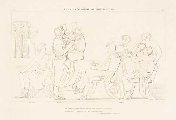 ‘Phemius Singing to the Suitors‘, after John Flaxman, 1805 | Tate