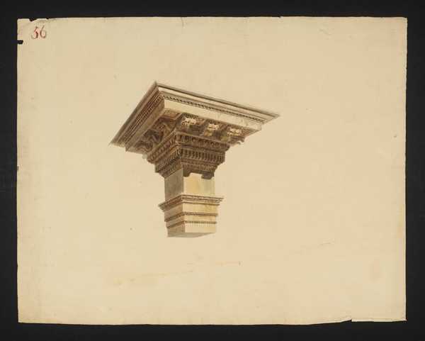 ‘Lecture Diagram 56: Tuscan Entablature in Perspective‘, Joseph Mallord ...