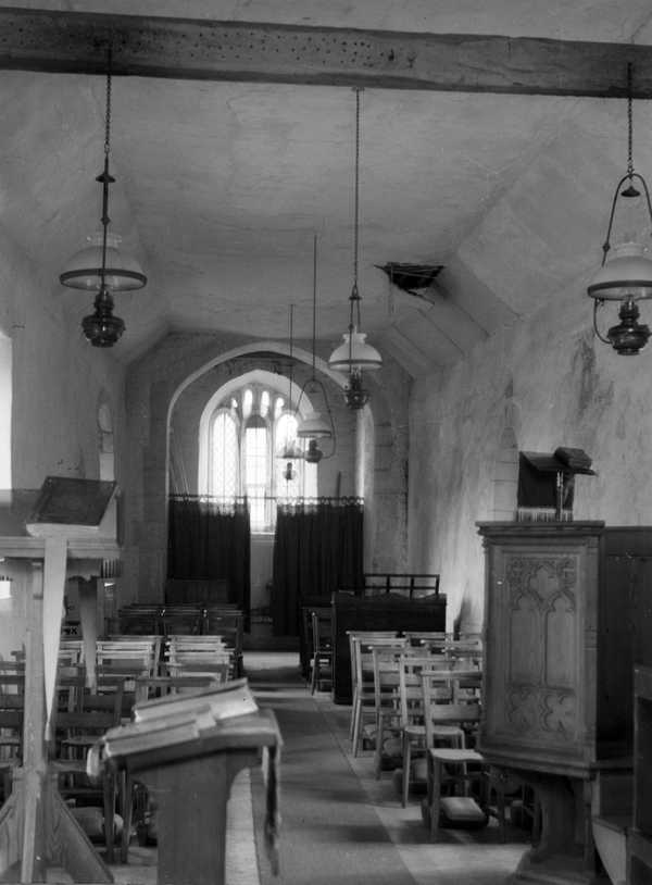 Photograph of the interior of a church at Whitcombe, Dorset‘, John ...