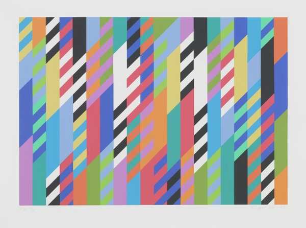 ‘Fête‘, Bridget Riley, 1989 | Tate