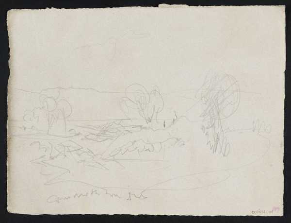 ‘Landscape, with Trees and Hills‘, Joseph Mallord William Turner, c ...